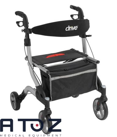 Drive Medical I-Walker Aluminum Rollator Walker - Euro Style - A to Z ...